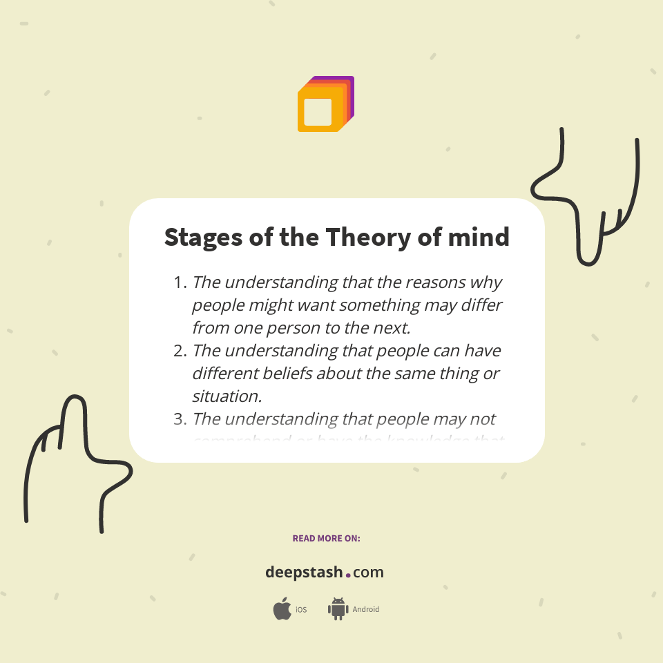 Stages of the Theory of mind - Deepstash