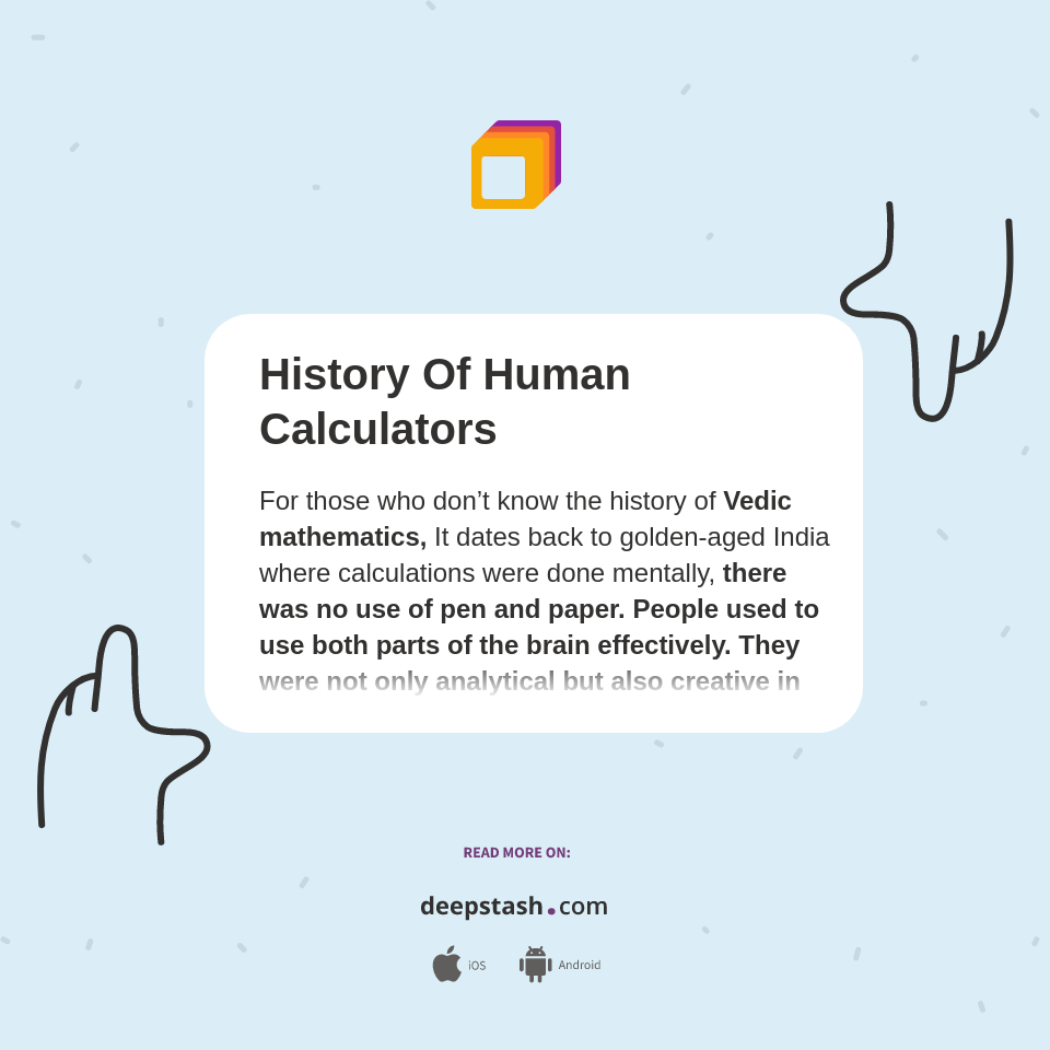 History Of Human Calculators - Deepstash