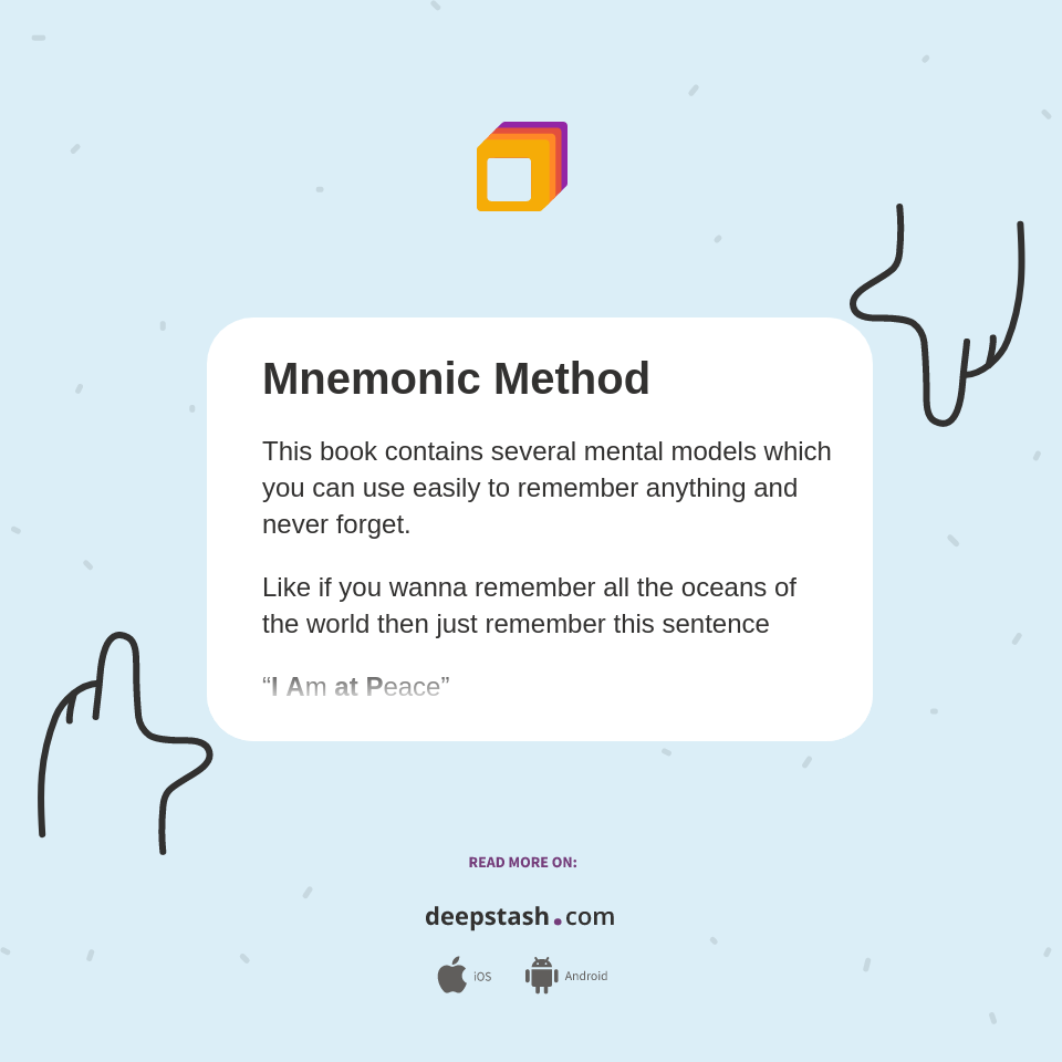 Mnemonic Method - Deepstash