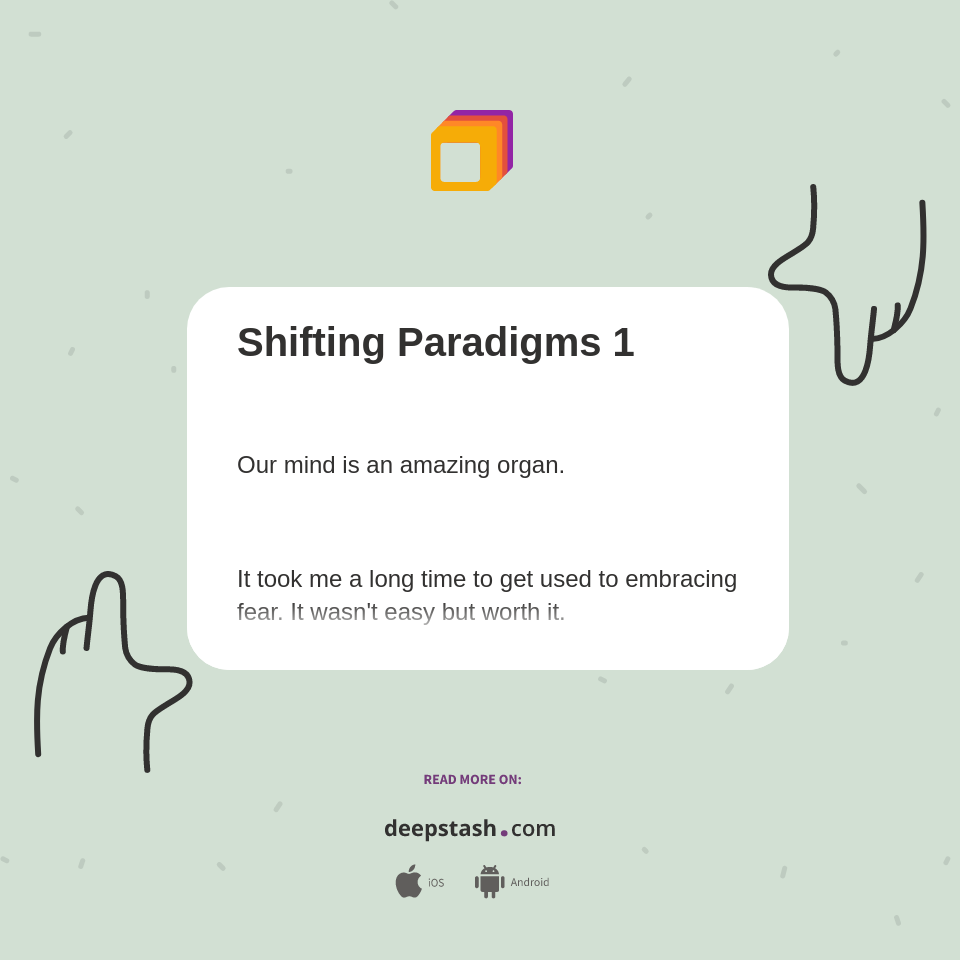 Shifting Paradigms 1 - Deepstash