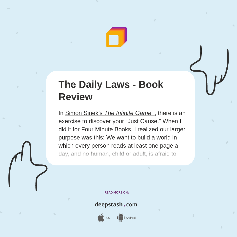 The Daily Laws - Book Review - Deepstash