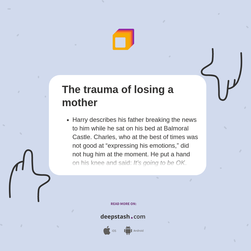 The trauma of losing a mother - Deepstash