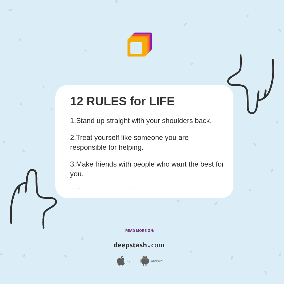 12 RULES for LIFE - Deepstash