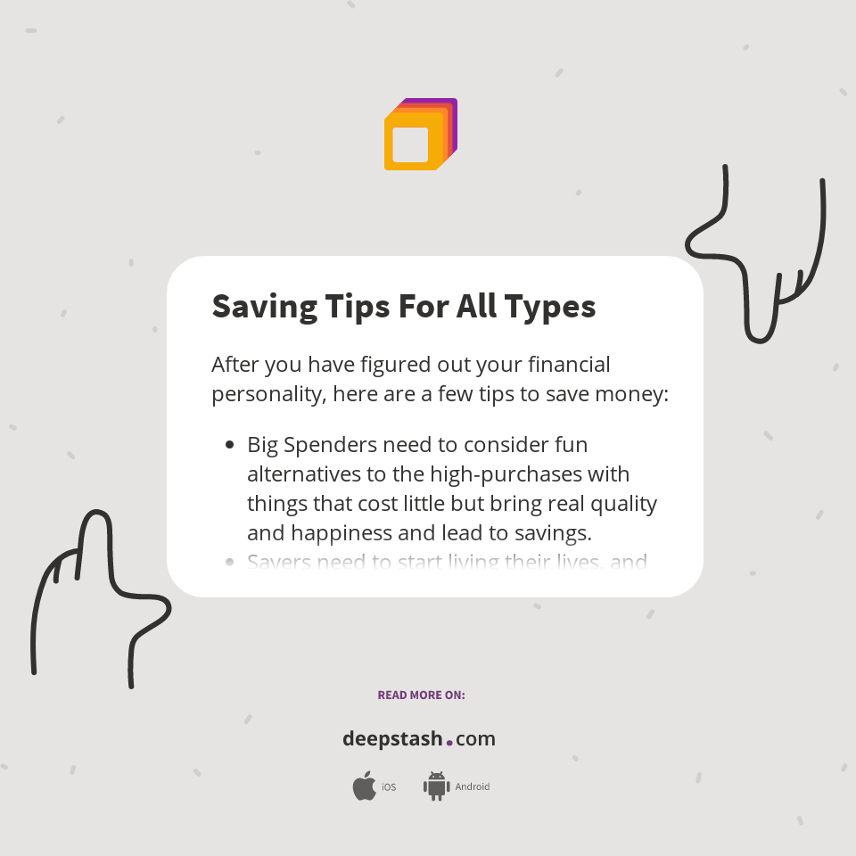 Saving Tips For All Types - Deepstash