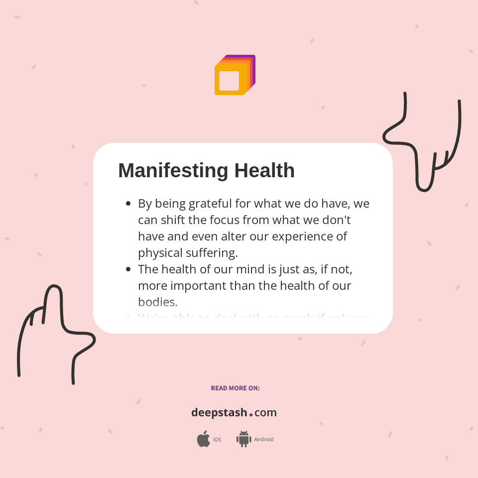 Manifesting Health - Deepstash