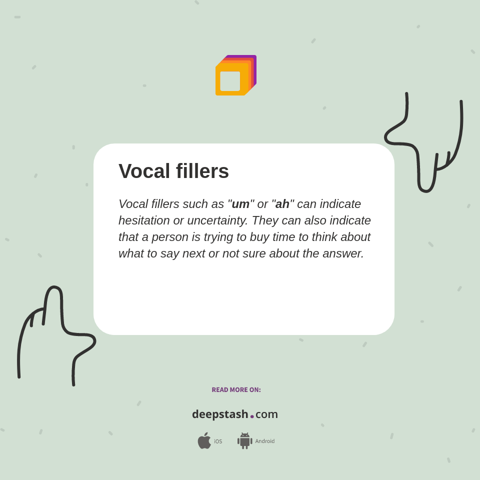 Vocal fillers - Deepstash