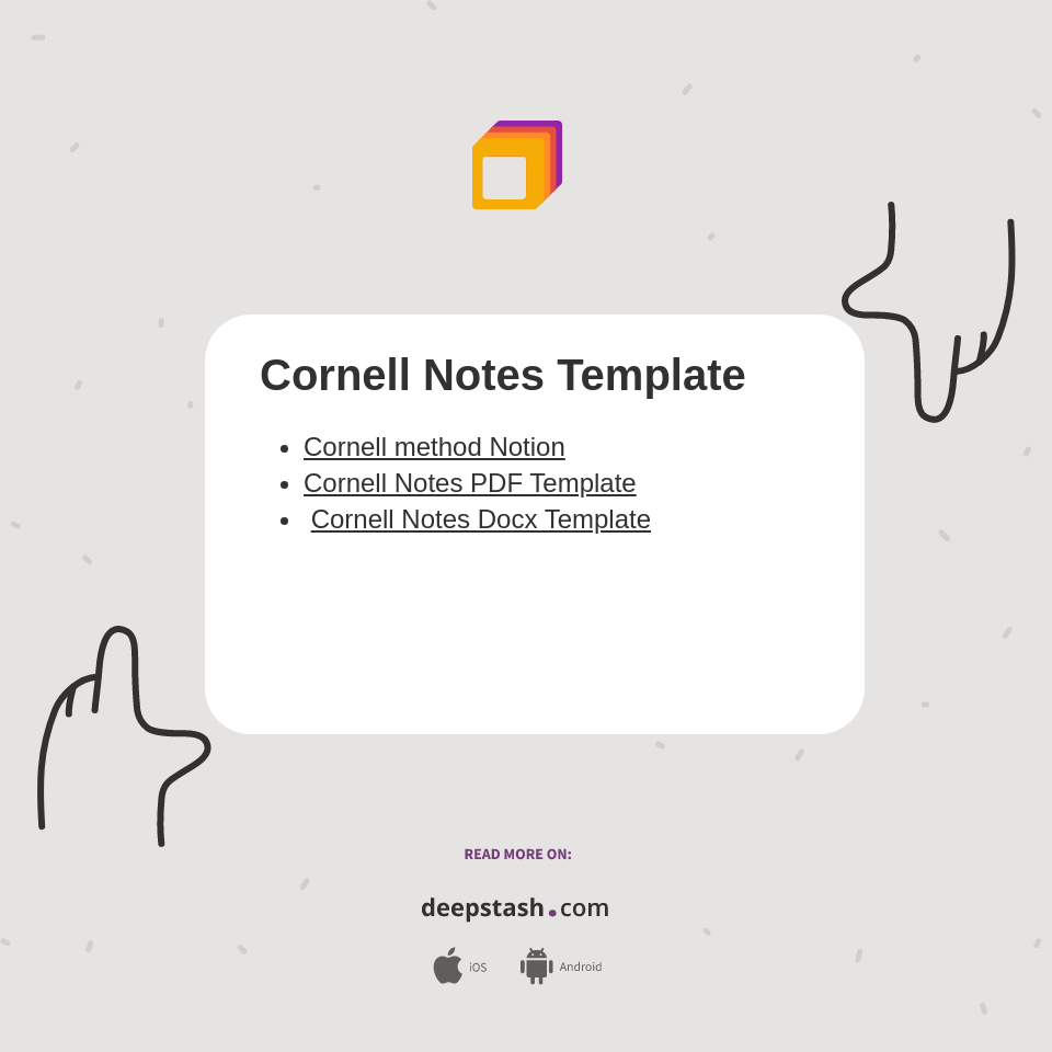 Cornell Notes Template Deepstash