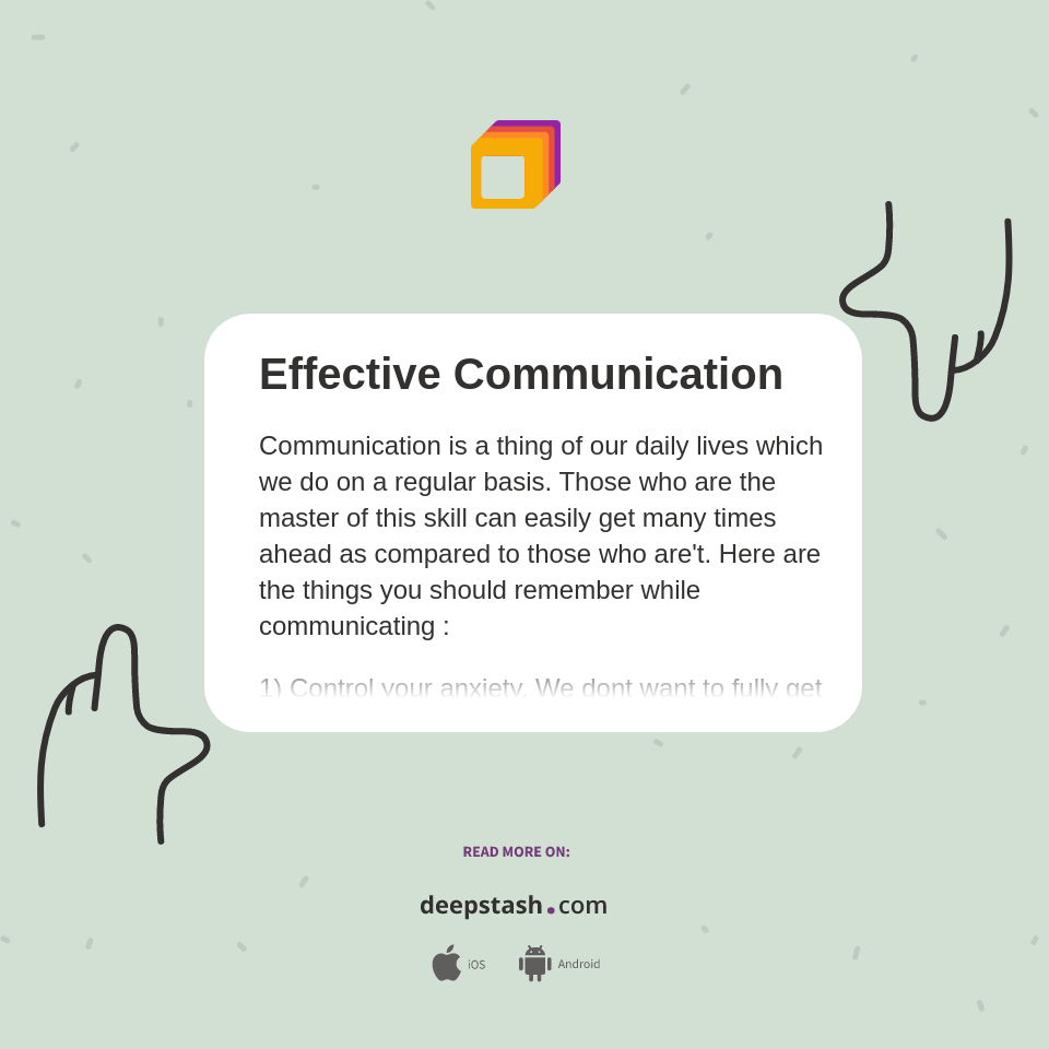 Effective Communication - Deepstash