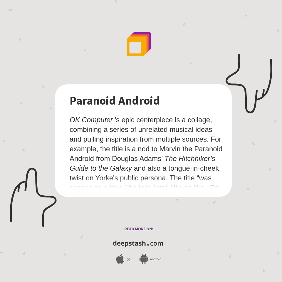 Paranoid Android - Deepstash