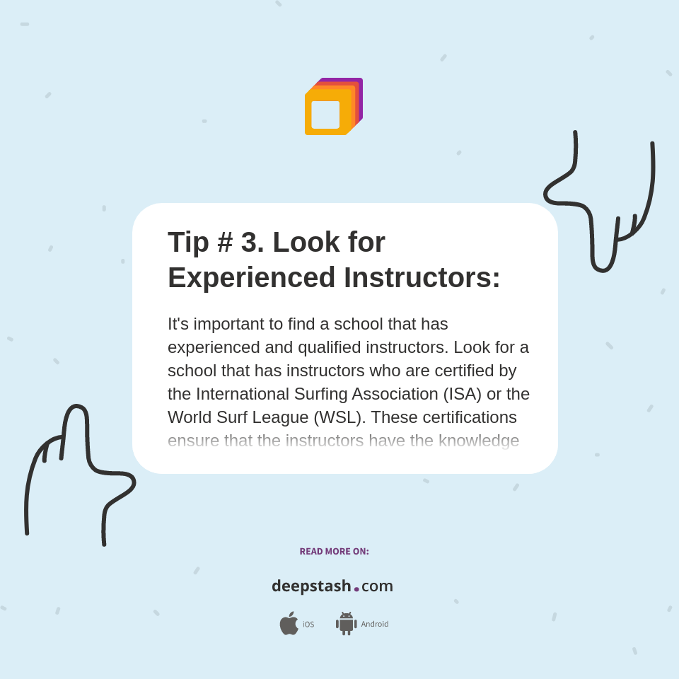 Tip # 3. Look for Experienced Instructors: - Deepstash