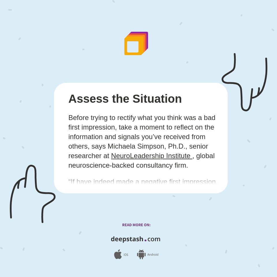 Assess the Situation - Deepstash