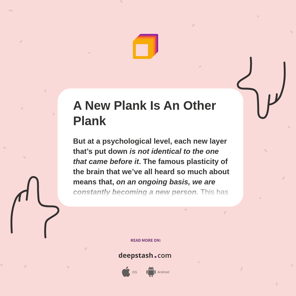 A New Plank Is An Other Plank - Deepstash