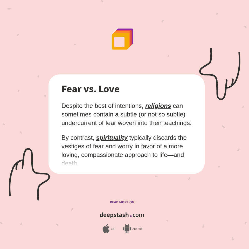Fear vs. Love - Deepstash