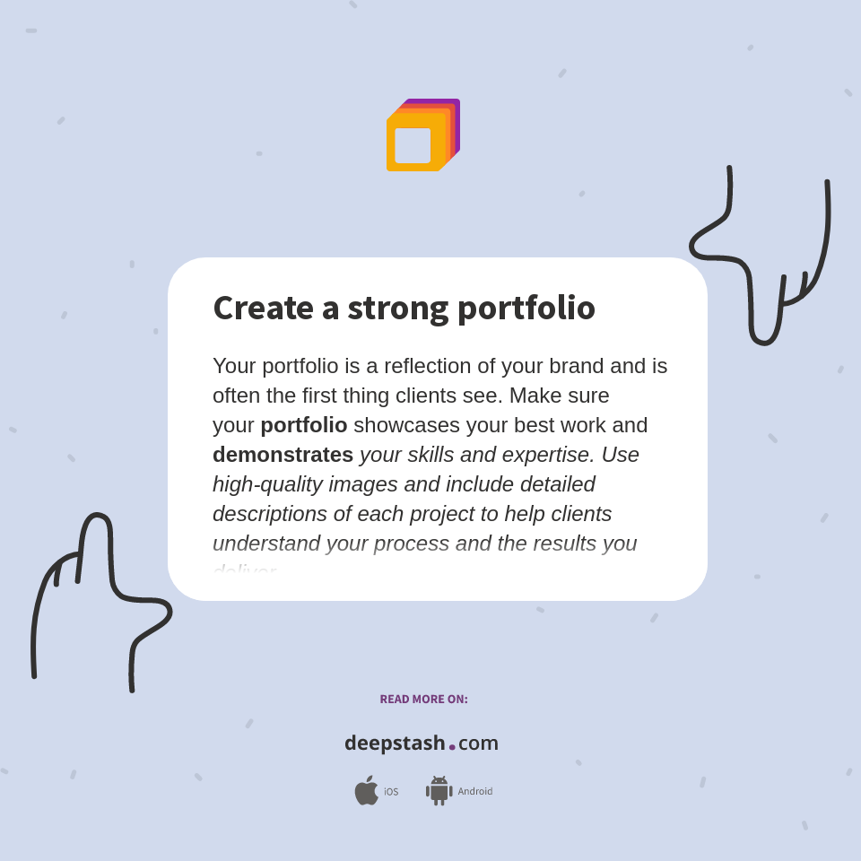 Create a strong portfolio - Deepstash