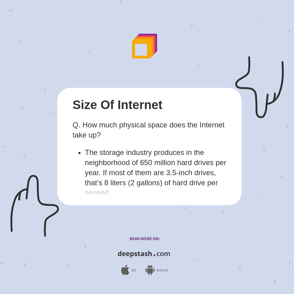 Size Of Internet - Deepstash