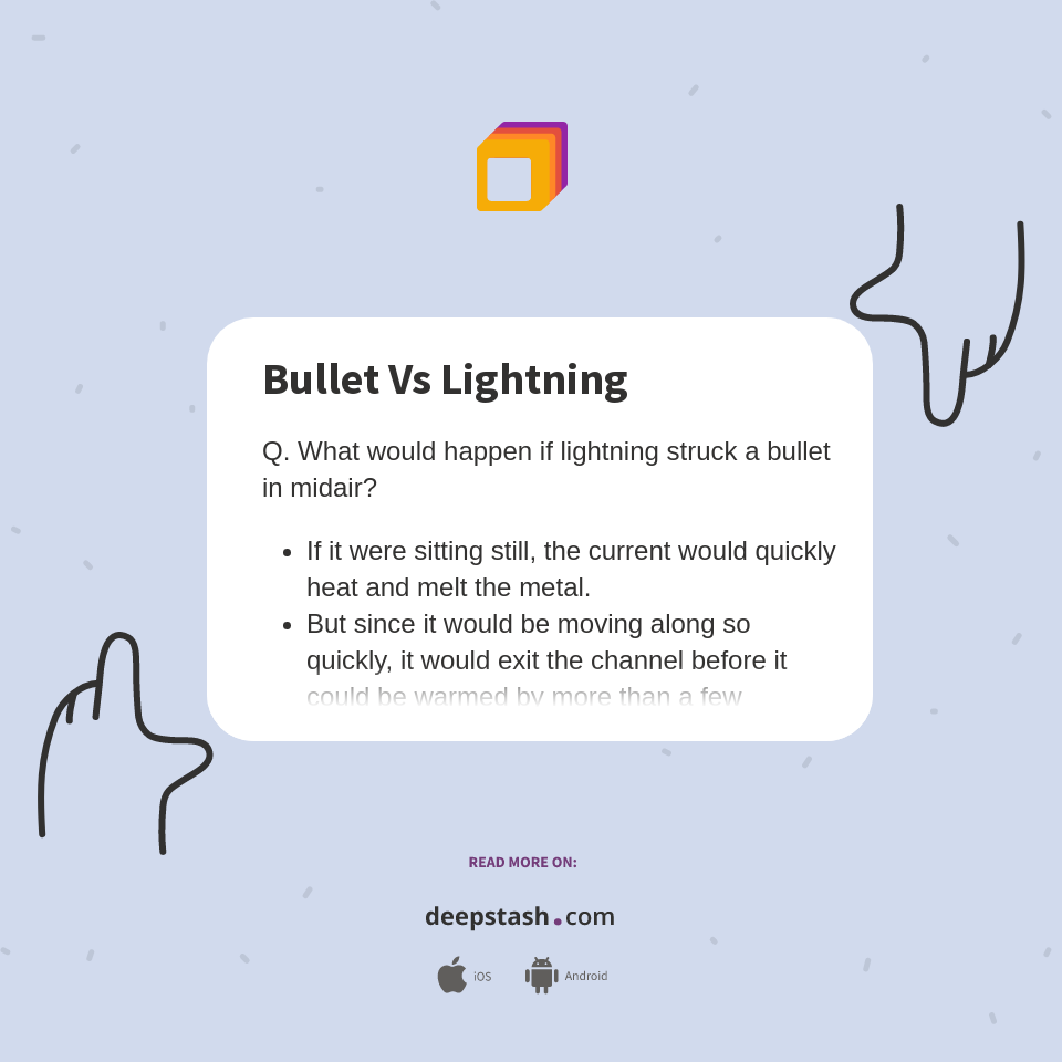 Bullet Vs Lightning - Deepstash
