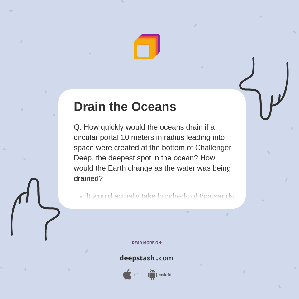 Drain the Oceans - Deepstash