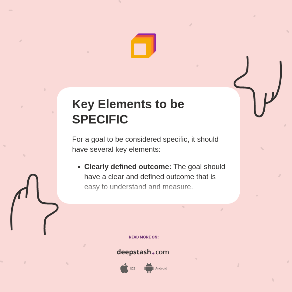 Key Elements to be SPECIFIC - Deepstash