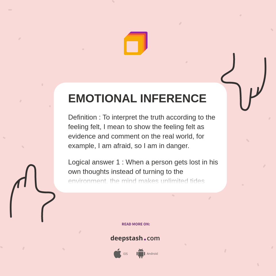 EMOTIONAL INFERENCE - Deepstash