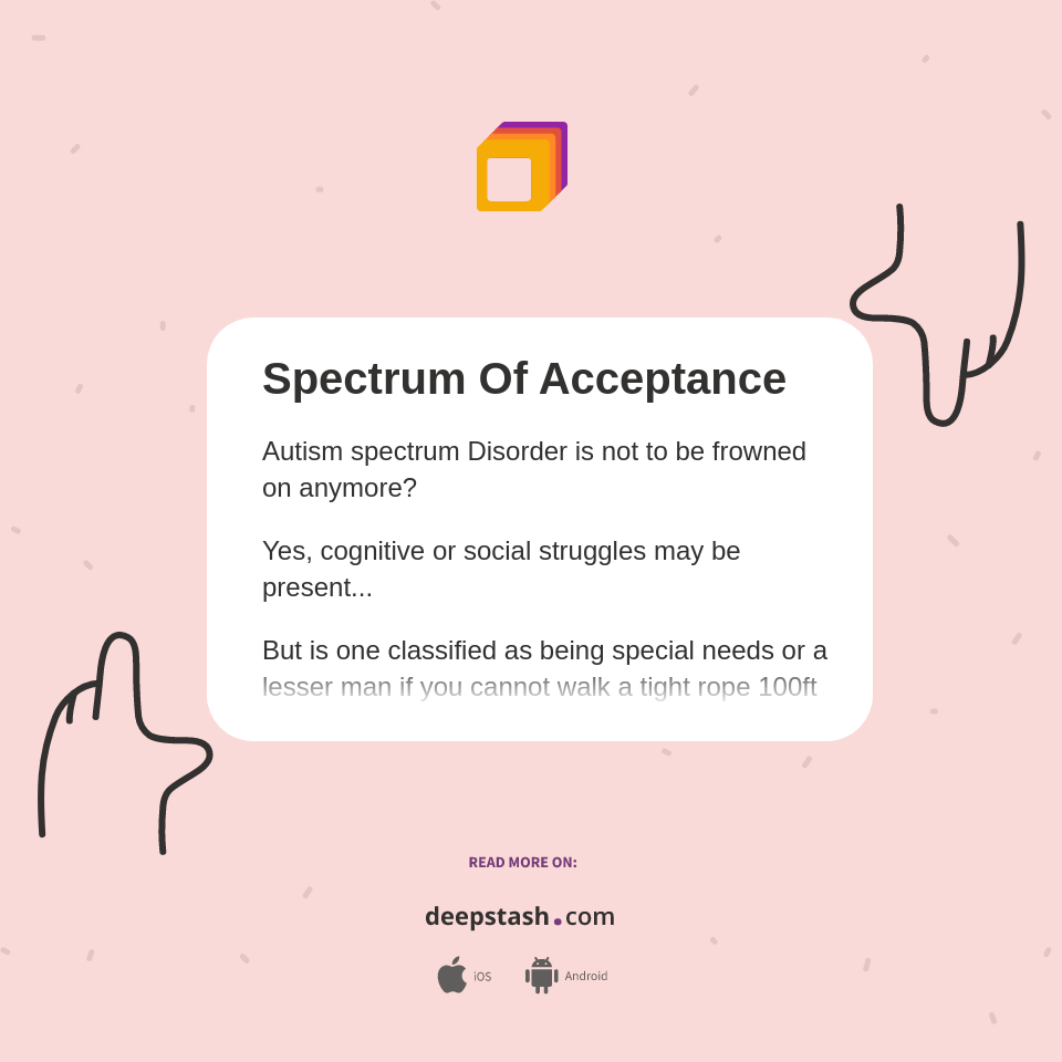 Spectrum Of Acceptance - Deepstash