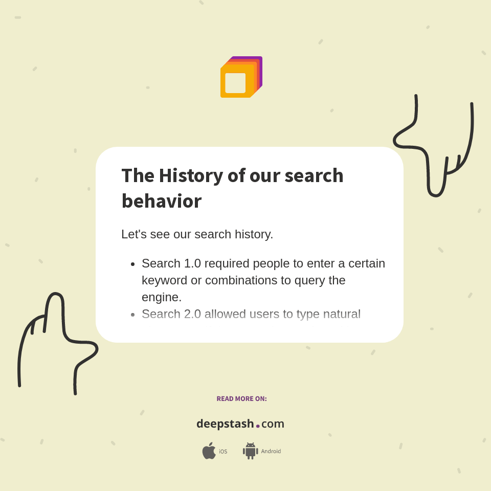 The History of our search behavior - Deepstash