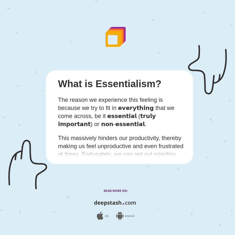 What is Essentialism? - Deepstash