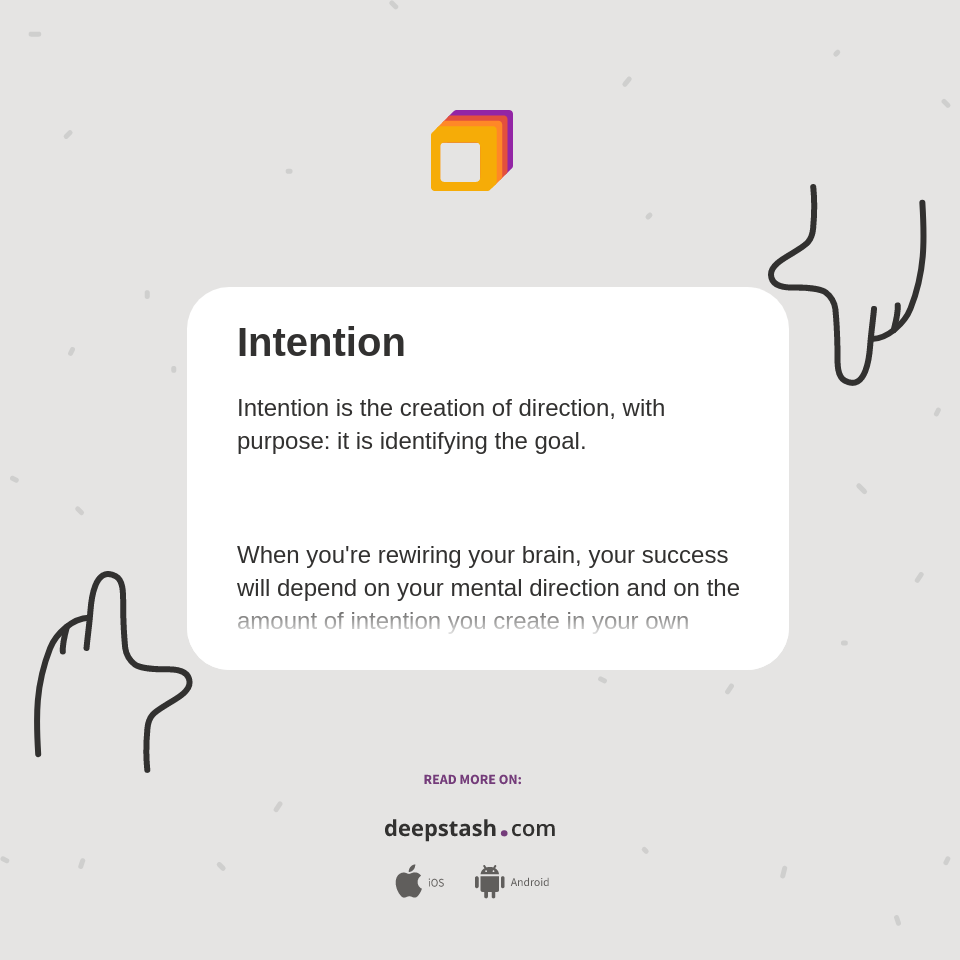 Intention - Deepstash