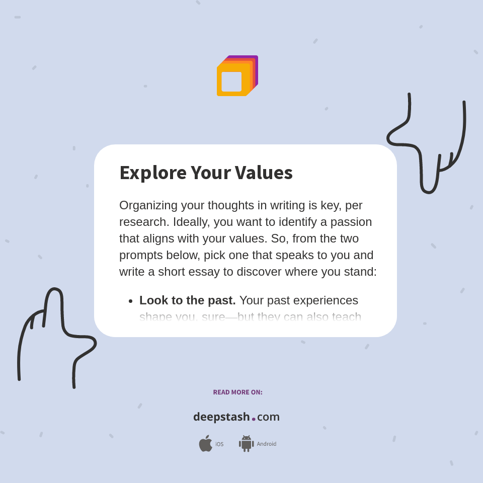 Explore Your Values - Deepstash