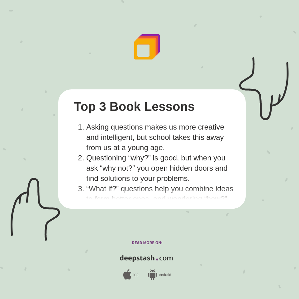Top 3 Book Lessons - Deepstash