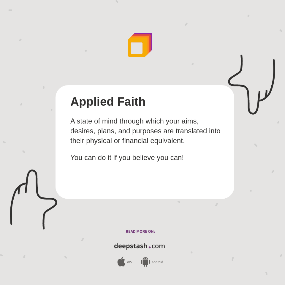 Applied Faith - Deepstash