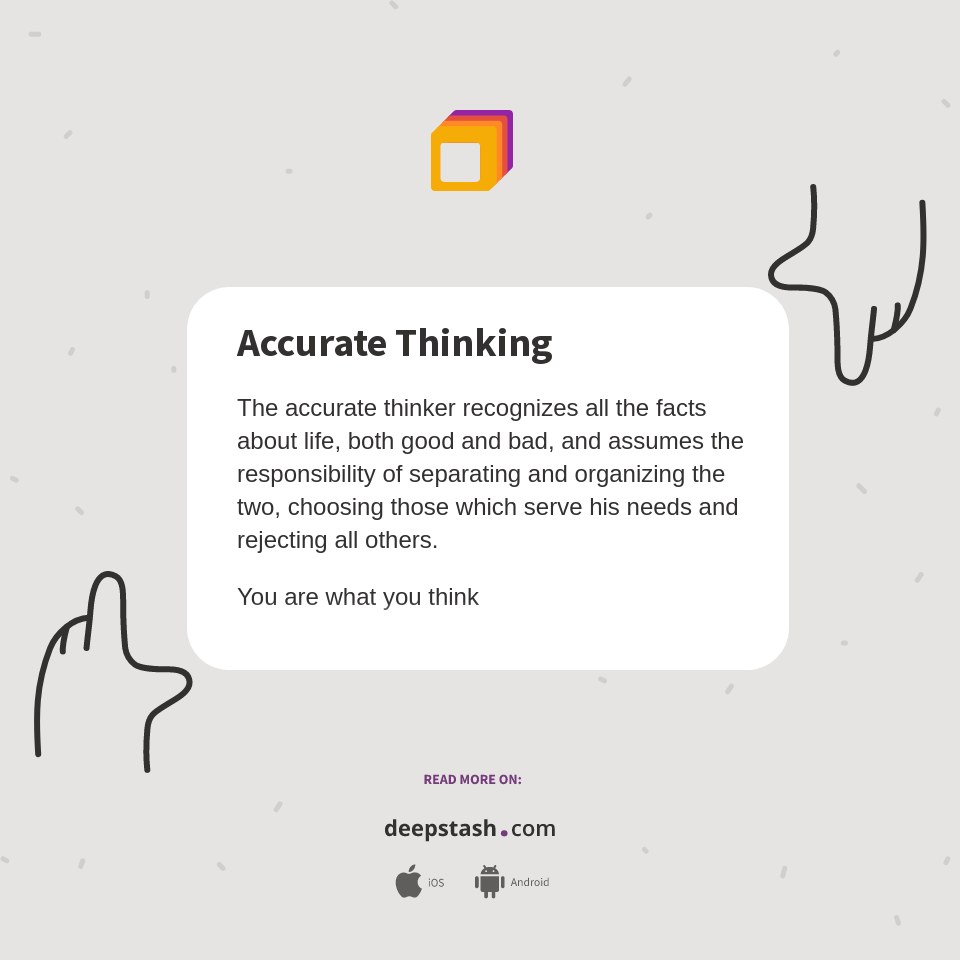 Accurate Thinking - Deepstash