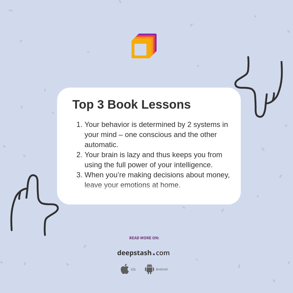 Top 3 Book Lessons - Deepstash