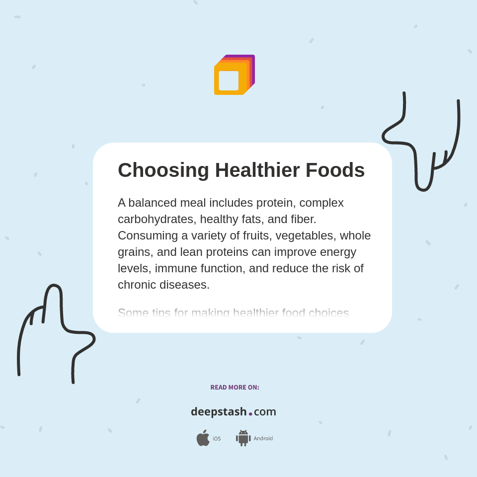 Choosing Healthier Foods - Deepstash