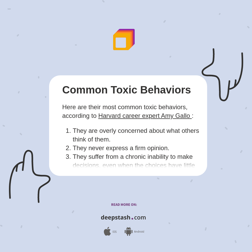 Common Toxic Behaviors - Deepstash