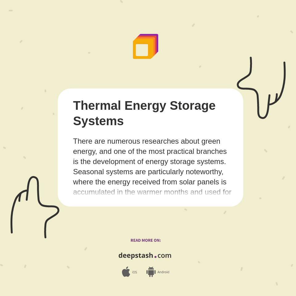 Thermal Energy Storage Systems - Deepstash