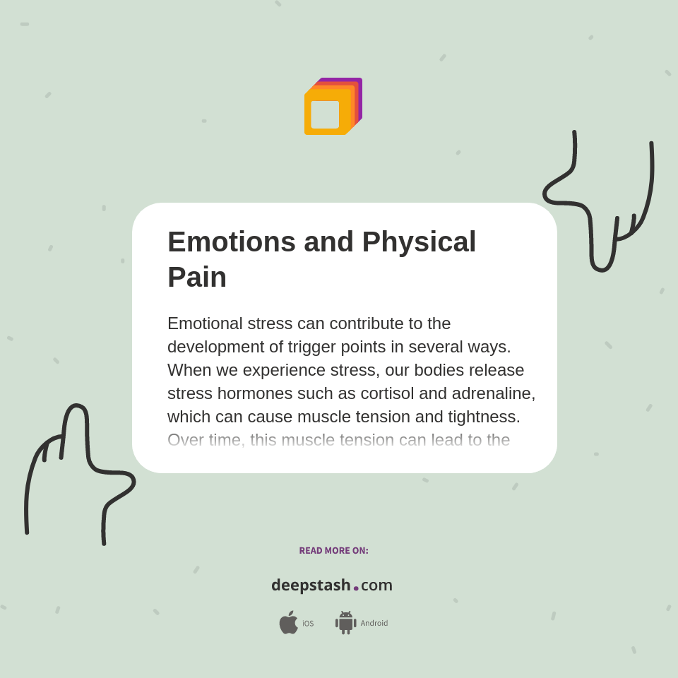 Emotions and Physical Pain - Deepstash
