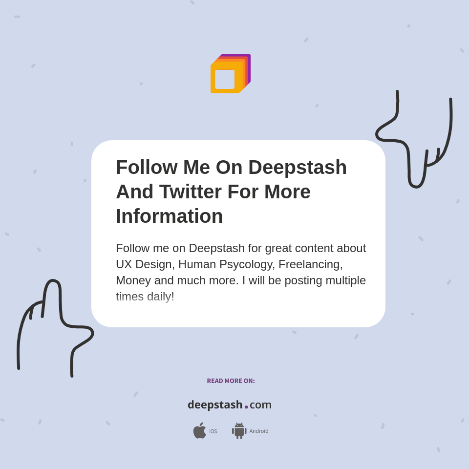 Follow Me On Deepstash And Twitter For More Information - Deepstash