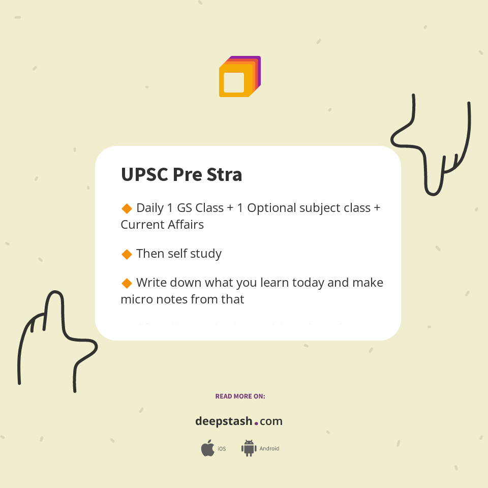 UPSC Pre Stra - Deepstash
