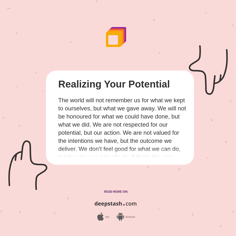Realizing Your Potential - Deepstash