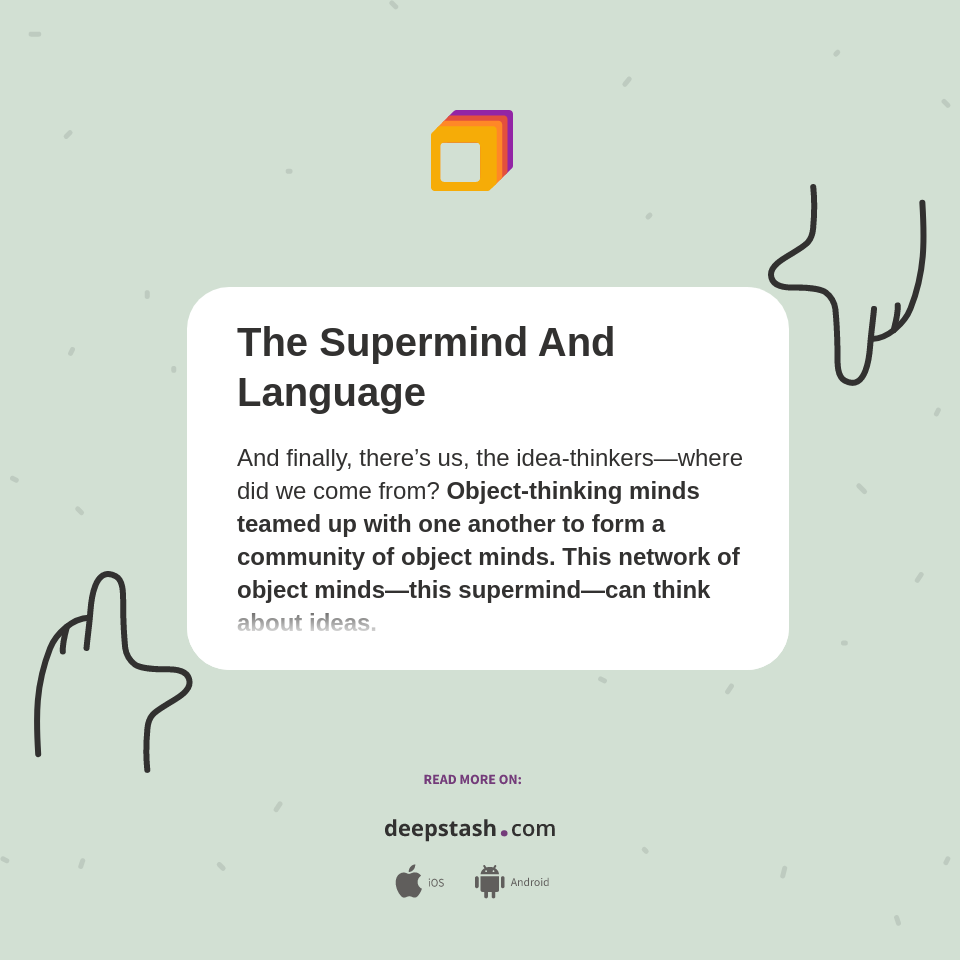 The Supermind And Language - Deepstash
