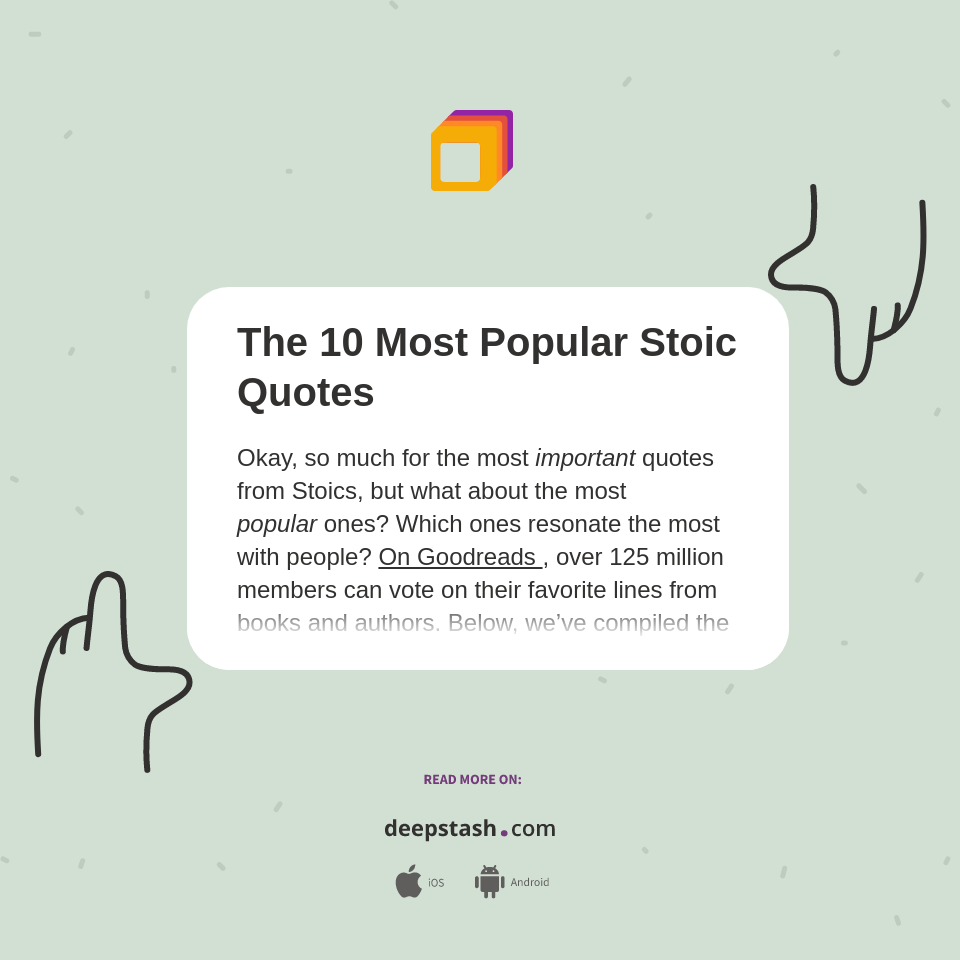The 10 Most Popular Stoic Quotes - Deepstash