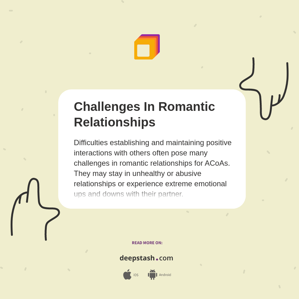 Challenges In Romantic Relationships - Deepstash