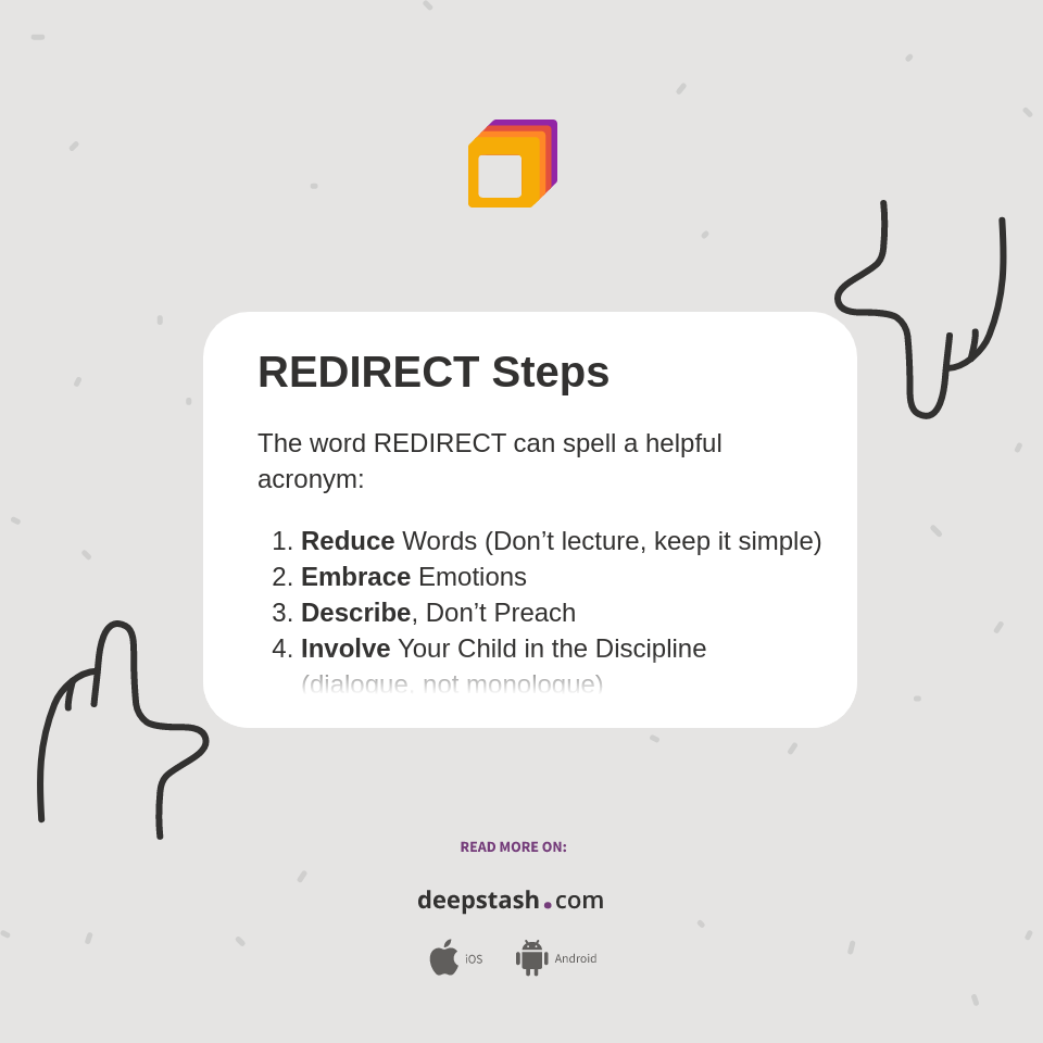 REDIRECT Steps - Deepstash