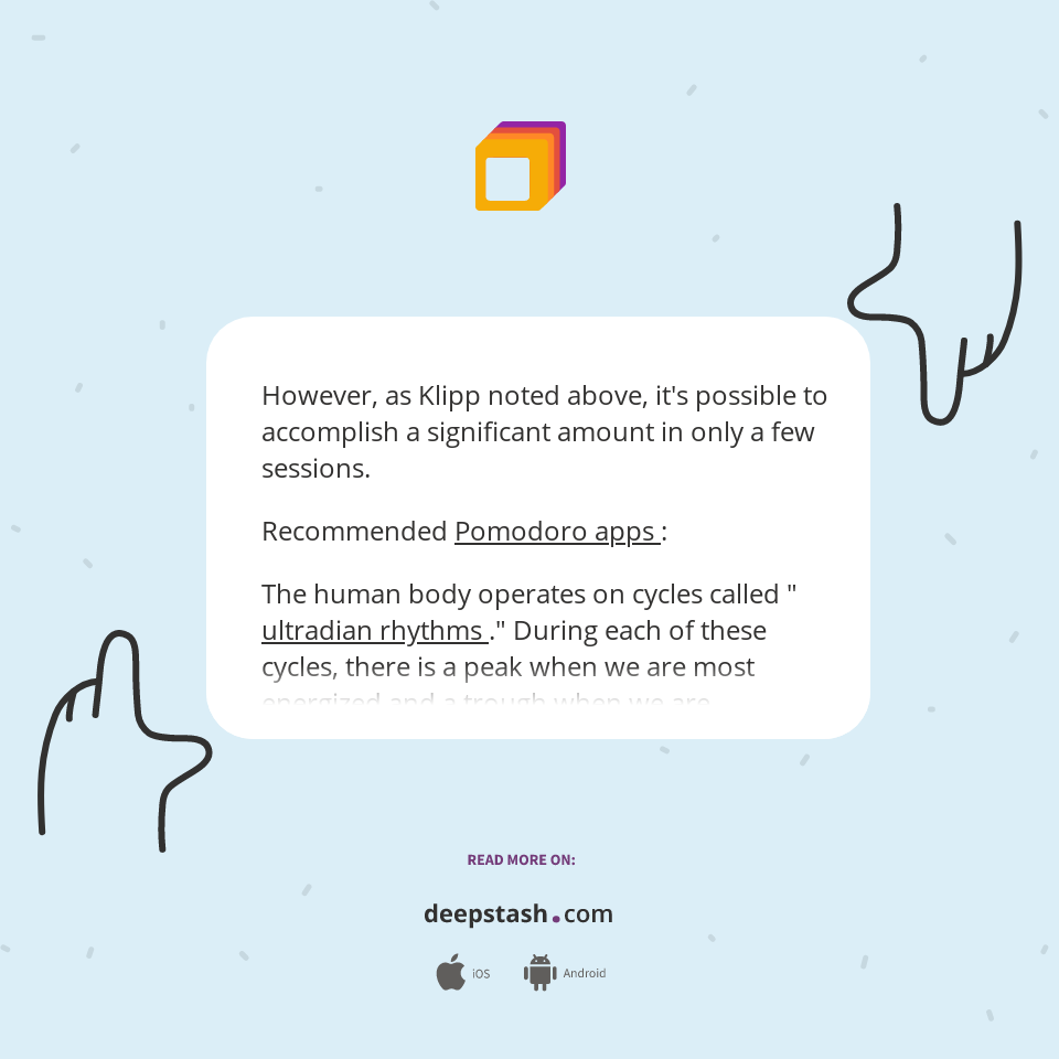 However, as Klipp noted above, it's possible to accomplish... - Deepstash