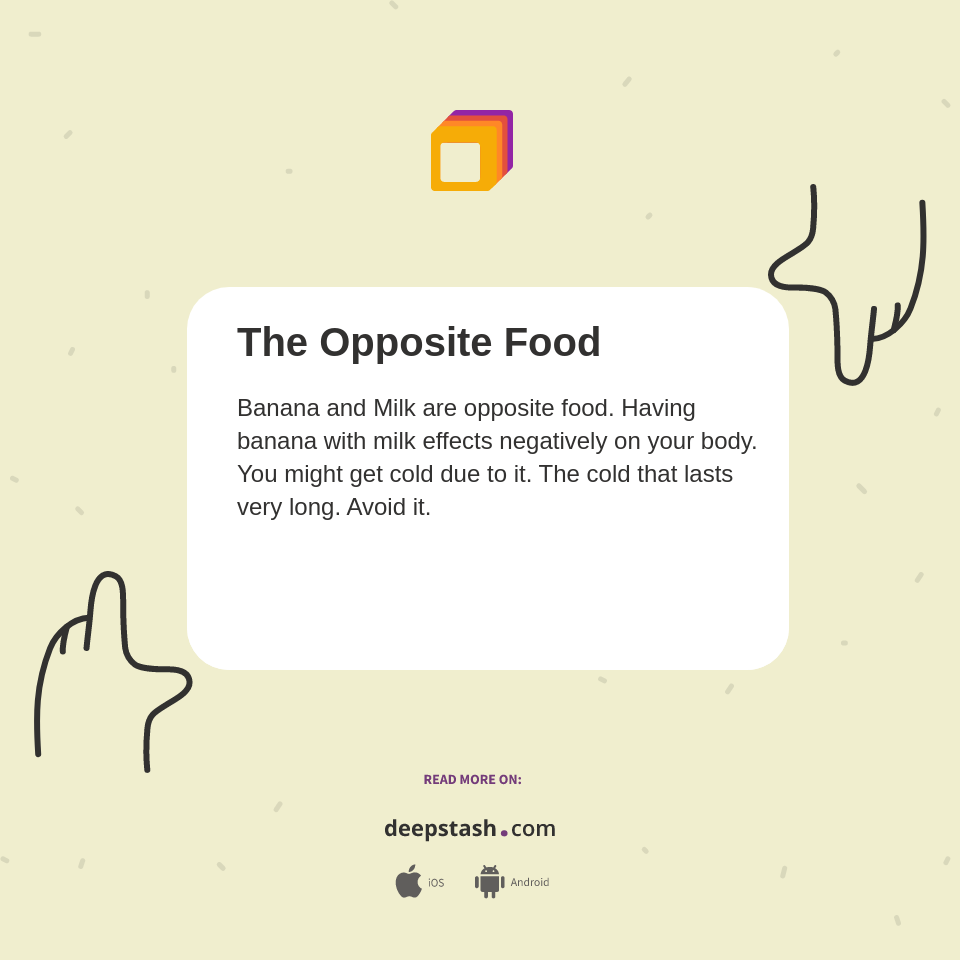The Opposite Food - Deepstash
