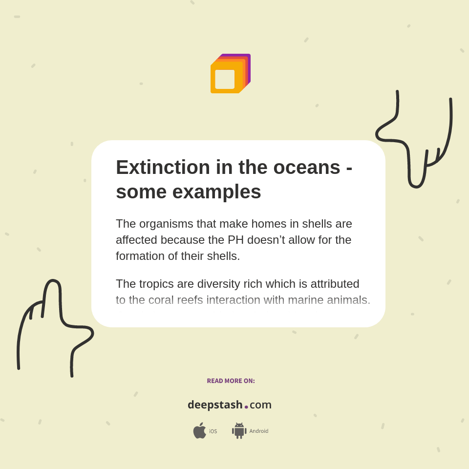 Extinction in the oceans - some examples - Deepstash