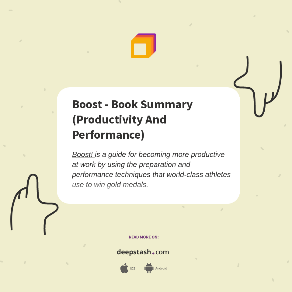 Boost - Book Summary (Productivity And Performance) - Deepstash