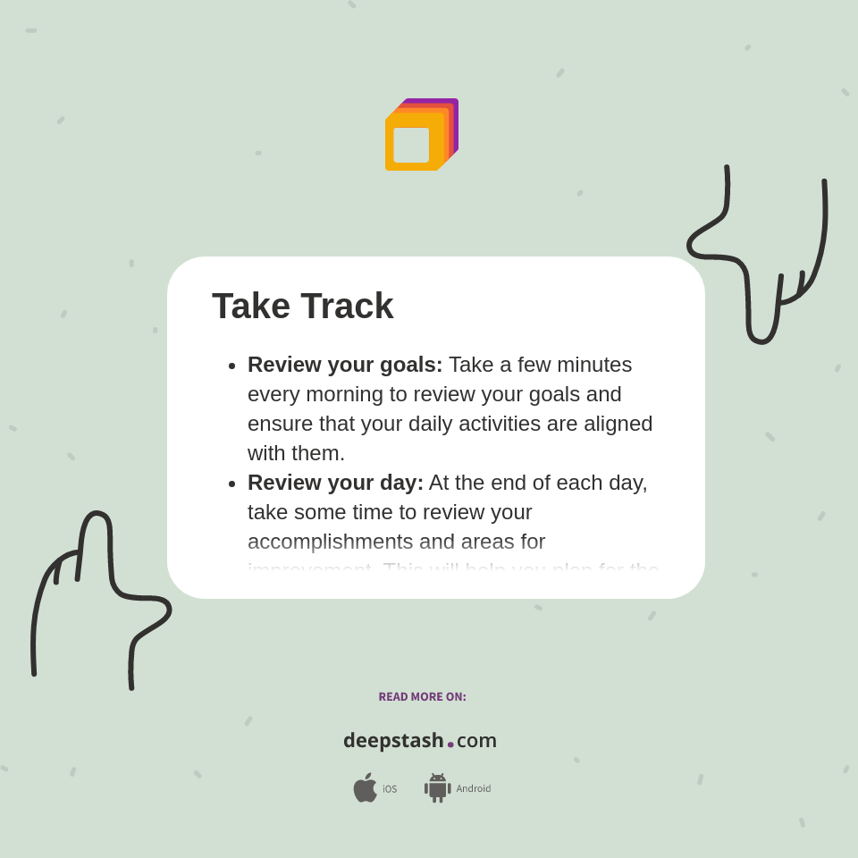 Take Track - Deepstash