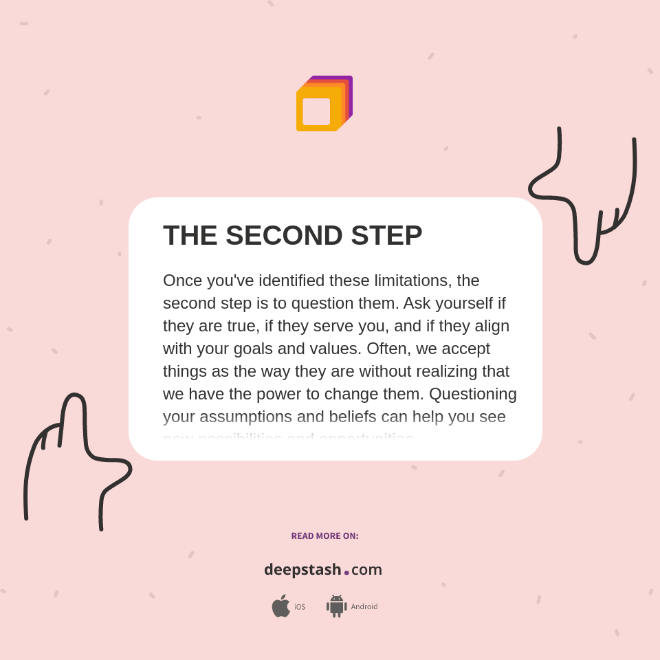THE SECOND STEP - Deepstash