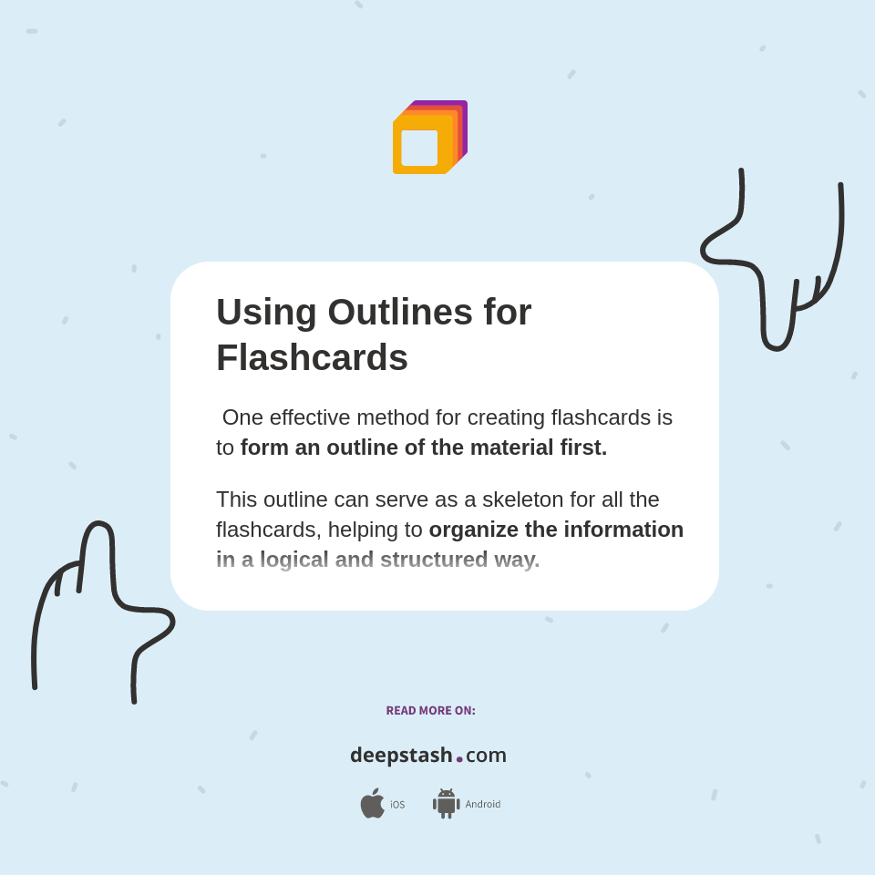 Using Outlines for Flashcards - Deepstash
